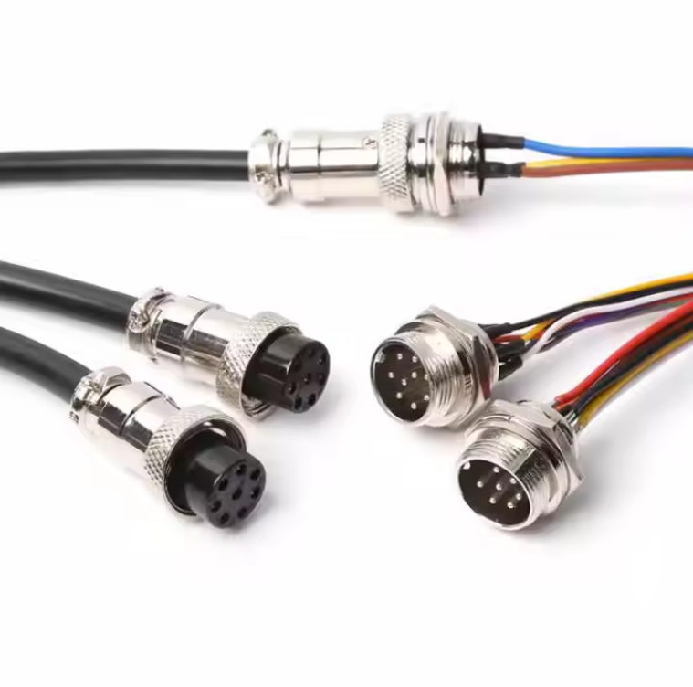 Female To Female 5 Meterscable With Gx16 Aviation Connector Waterproof ...