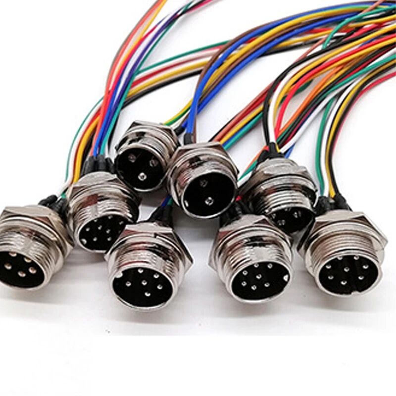 Female To Female 5 Meterscable With Gx16 Aviation Connector Waterproof ...