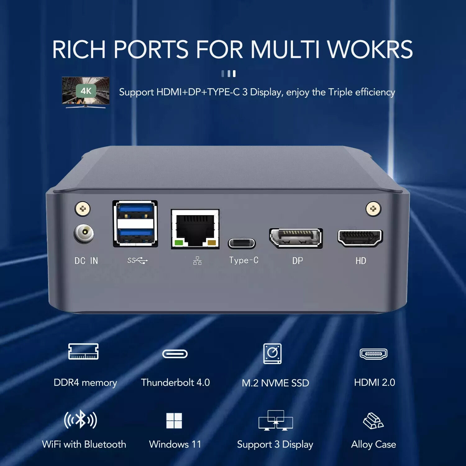 Sengston Mini Pc Core I5 1135g4 Ddr4 8gb Ram And 256gb Drive Mini ...