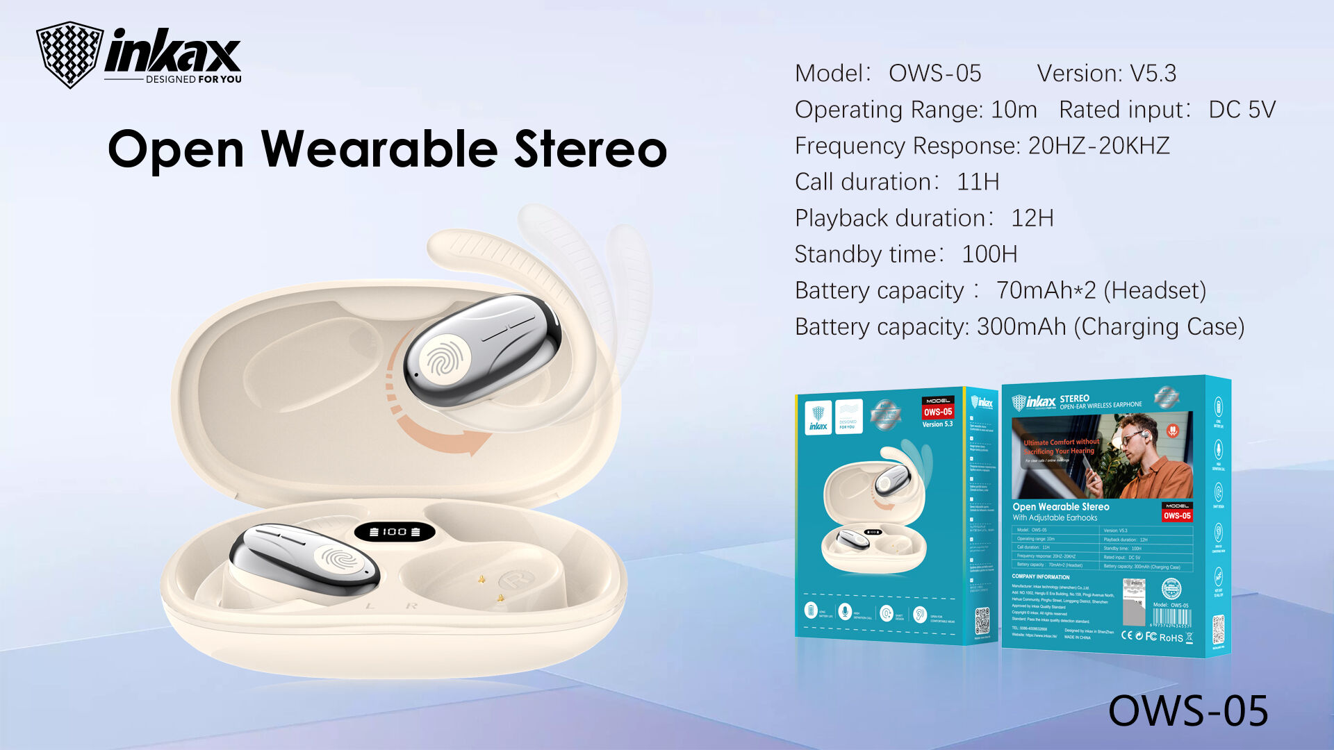 Buy Wholesale China Inkax V5.3 True Wireless Headset Noise Reduction ...