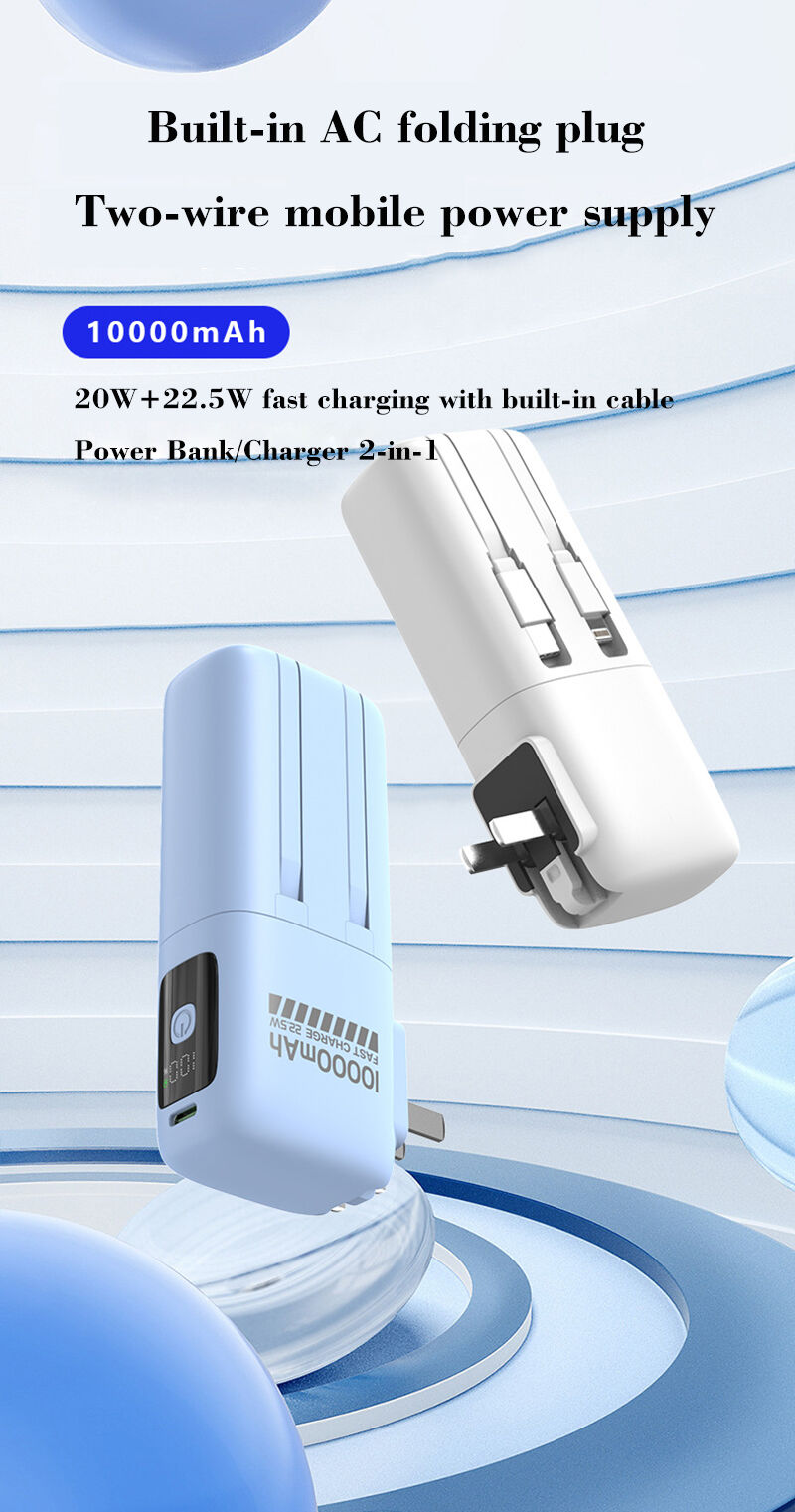 Factory Direct Sale New Design 10000mah Mini Power Bank C2 Ac Plug ...