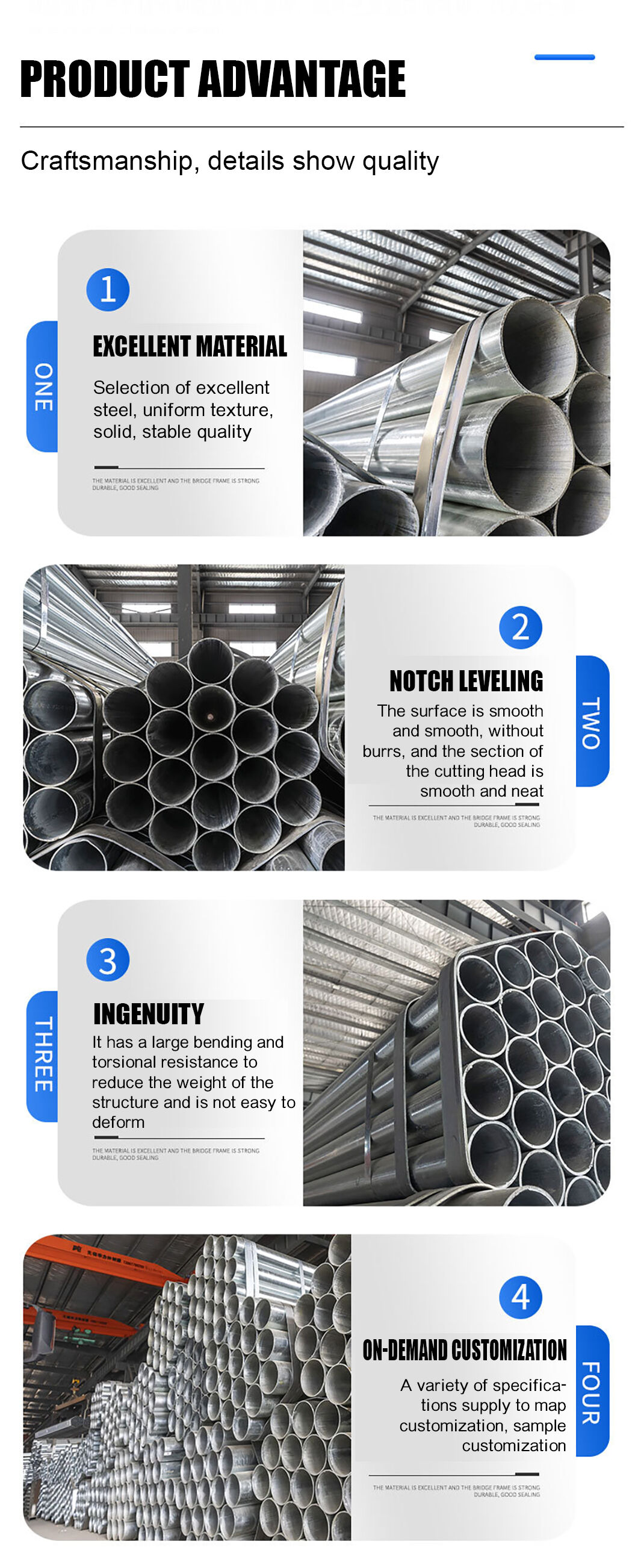 Buy Wholesale China Hot Dip Galvanized Round Steel Pipe / Gi Pipe Pre ...