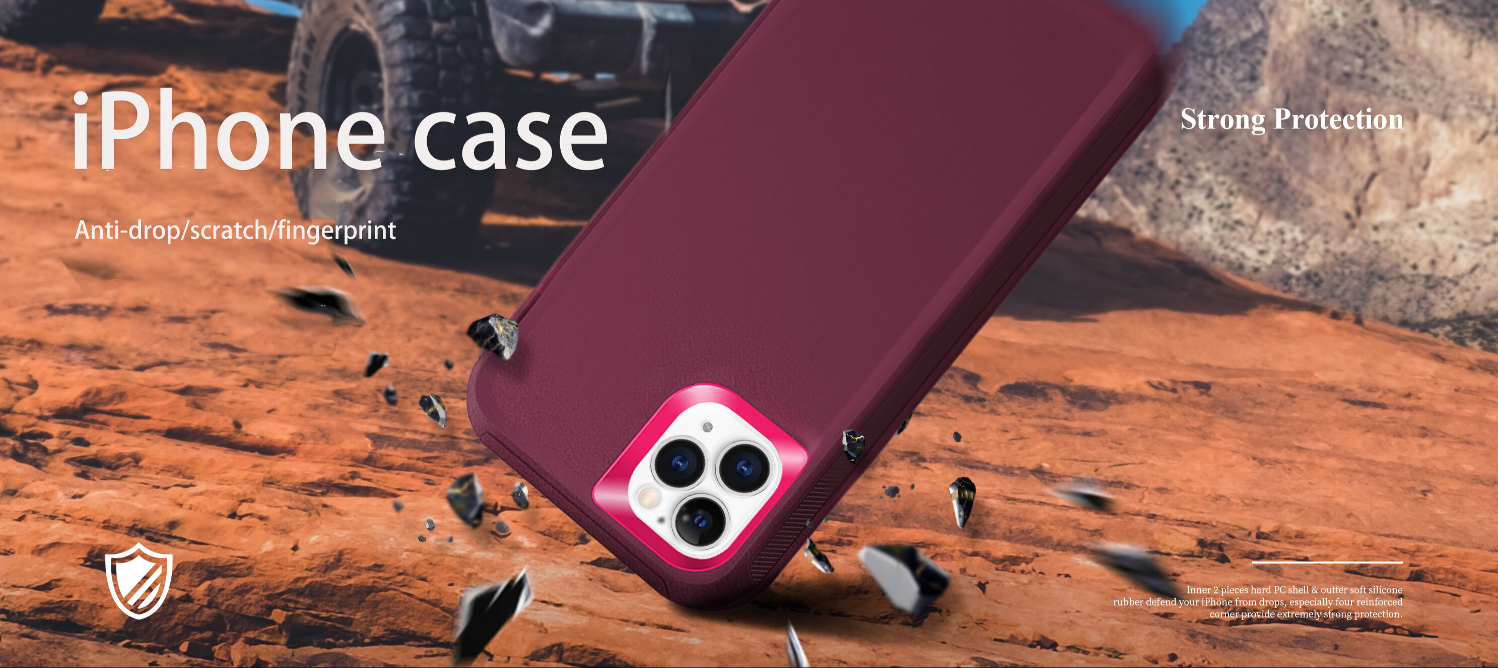 Wholesale Skin Friendly Anti-shock Apple Phone Frosted Case Eagle Eye ...