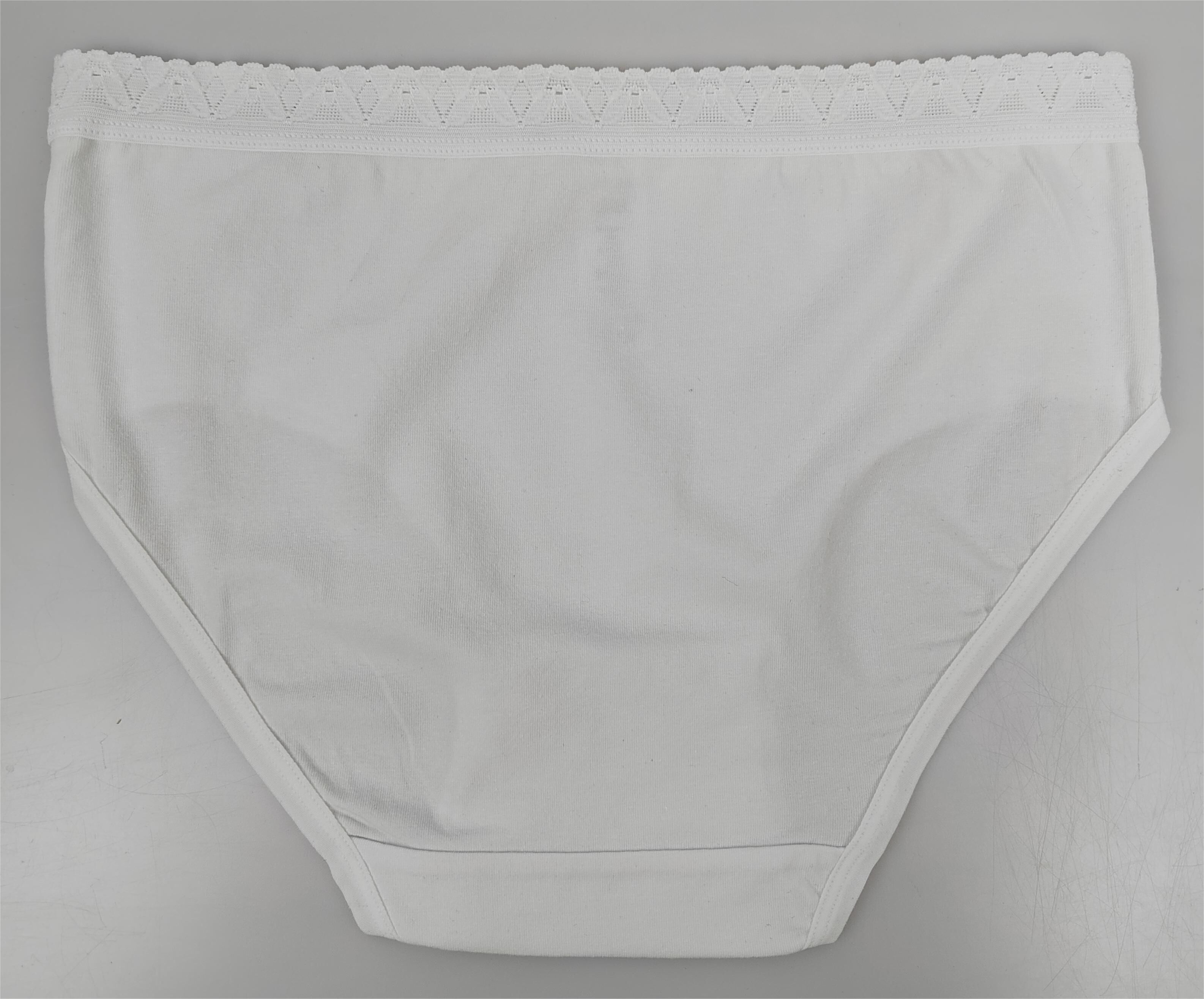 Manufactured Women's High Rise Briefs Cotton With Lace And Bow - China ...