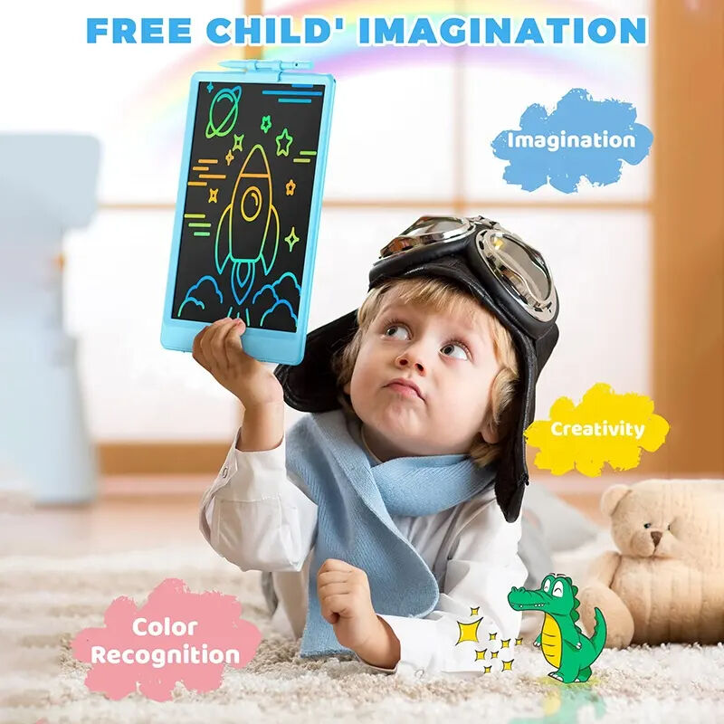Lcd Writing Tablet 10 Inch Colorful Toddler Doodle Board Drawing Tablet ...