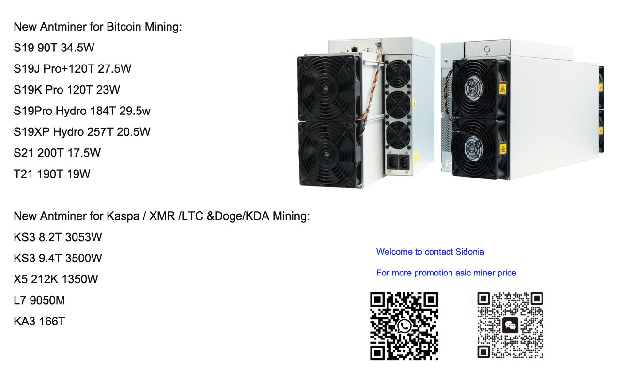 Buy Wholesale China Stock New Asic Miner Hns Hs3 9t Bitmain Antminer Hs3 9t 2079w Hns Miner ...