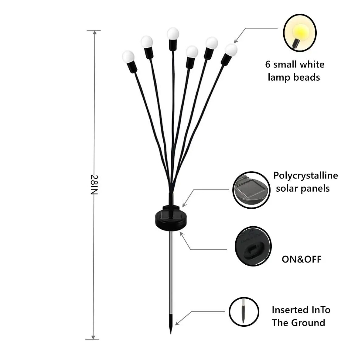 Buy China Wholesale Led Solar Powered Wind-powered Swaying Firefly Lamp ...