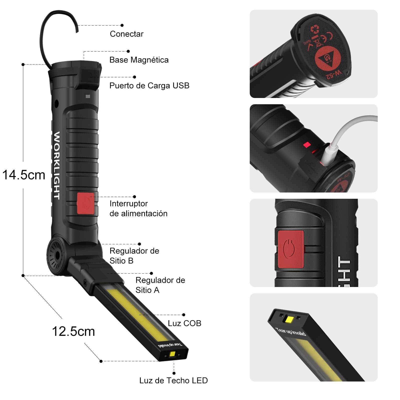 Buy Wholesale China Led Work Light, Workshop Lamp, Rechargeable Torch ...