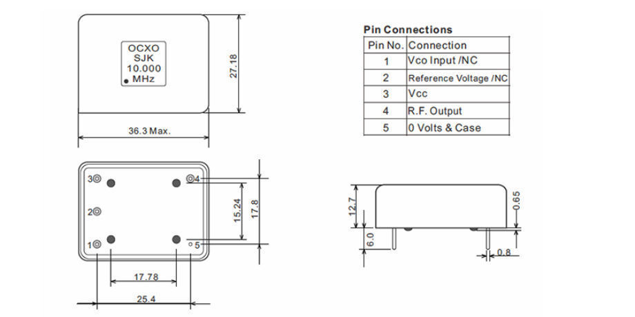 Buy China Wholesale Sjk Ocxo 36*27mm 16.9344mhz 5v Cmos ±10ppb Oven ...