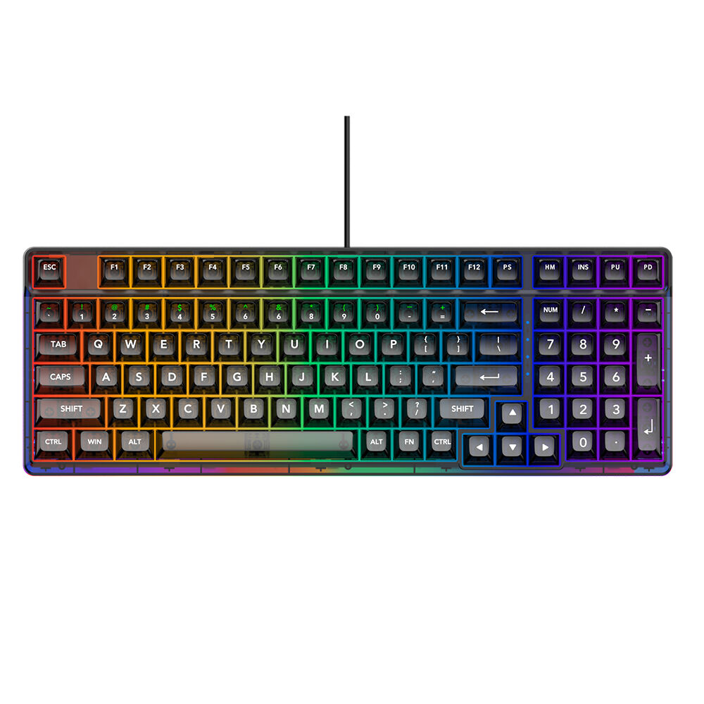 Rgb Led Backlit Gaming Keyboards Gamer Wired Ergonomic Computer ...