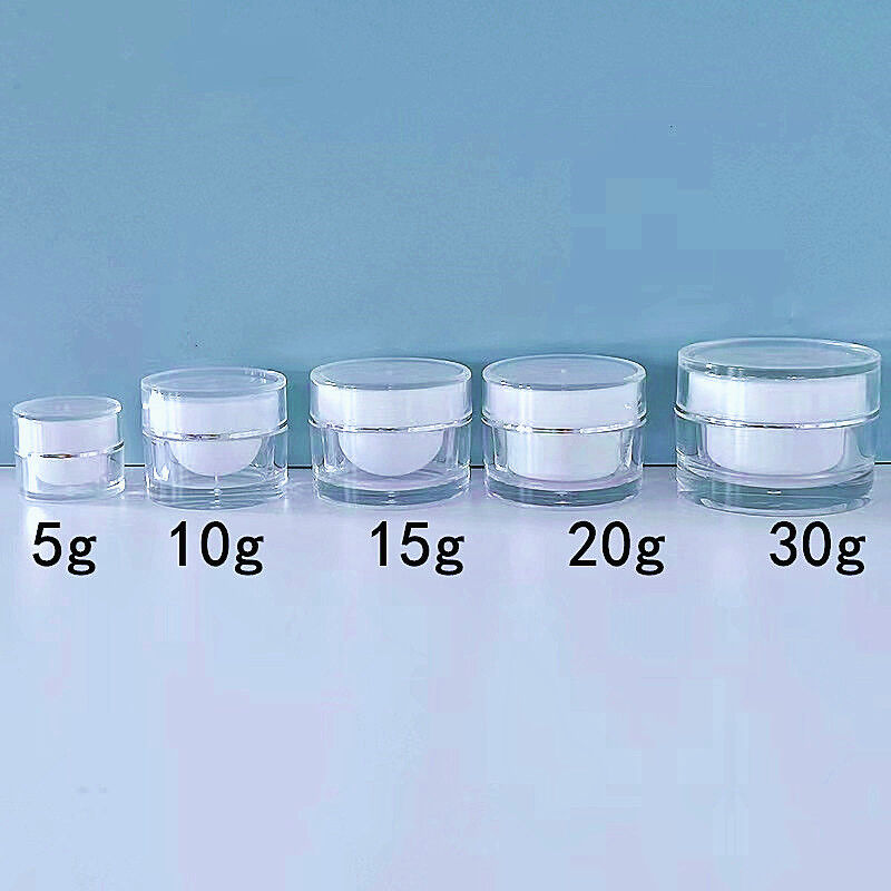 Buy Wholesale China Empty 5g 10g 15g 20g 30g Acrylic Cosmetic Plastic ...
