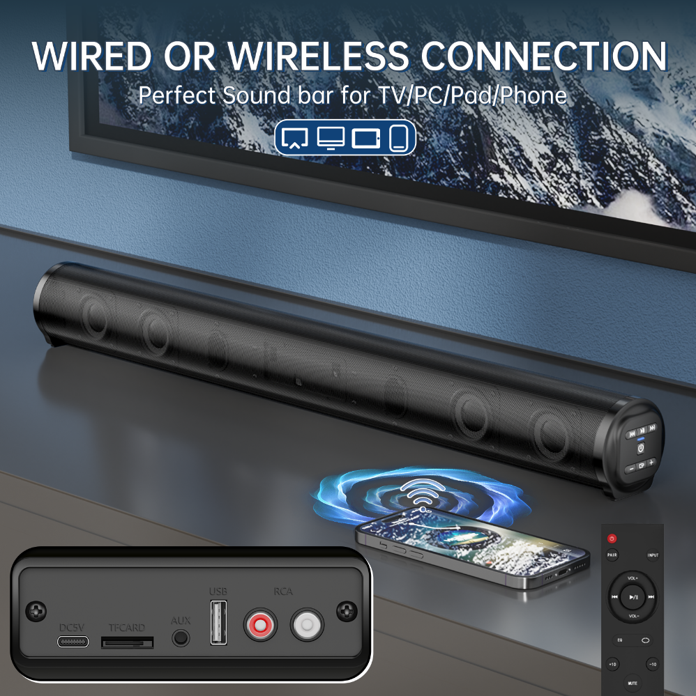 Bluetooth Sound Bars For Tv Home Theater Sound Bar System With Arc Usb ...