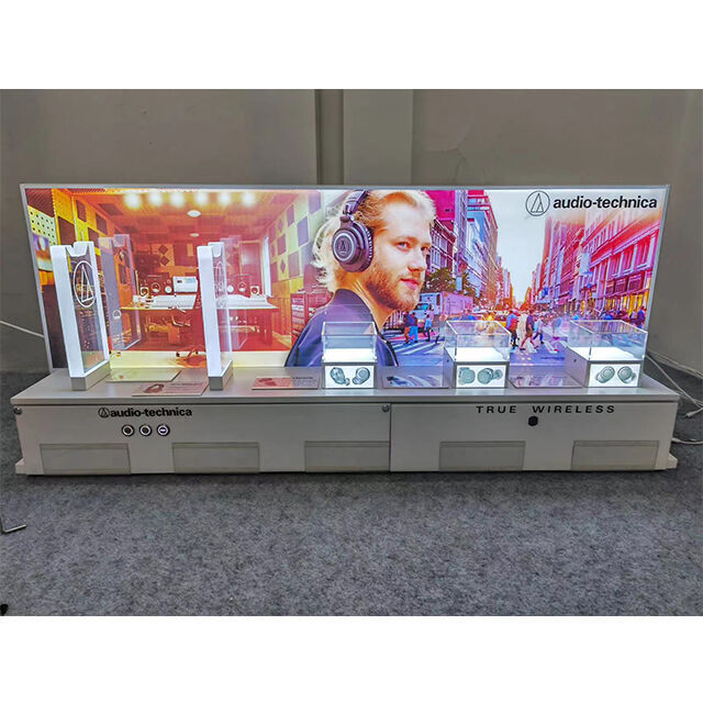 Countertop Acrylic Headphone Stand Headphone Display Merchandising ...