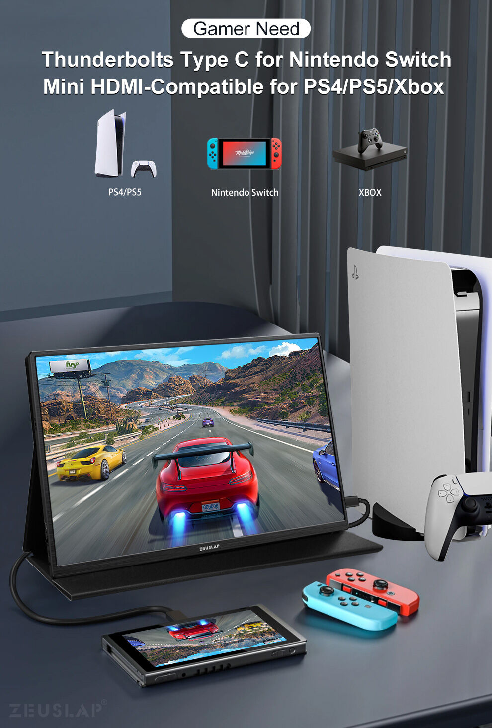 Buy Wholesale China Zeuslap 14" 16:10 Portable Lcd Screen 1920*1200p ...