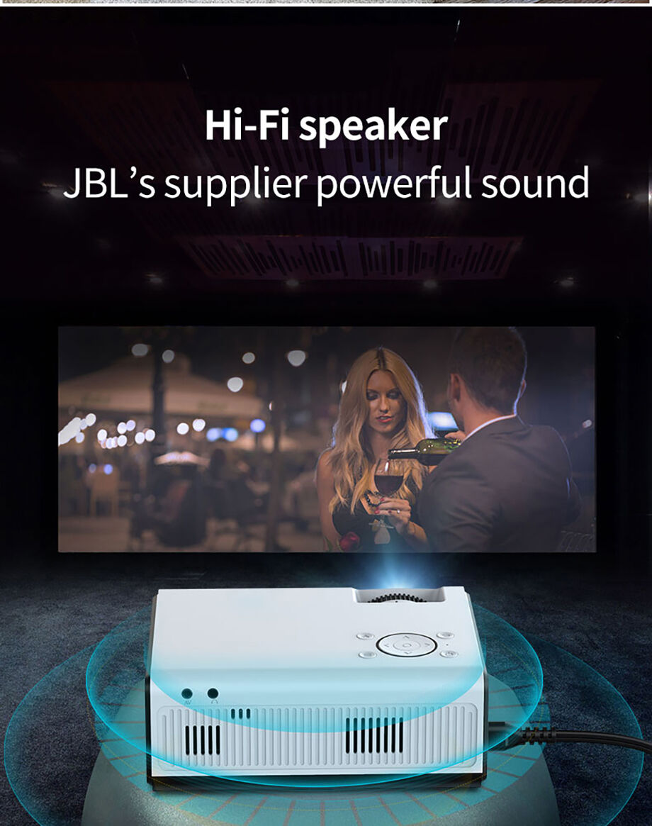 A T01 4k Lcd Projector Support Phone Or Tablet On The Same Screen For ...