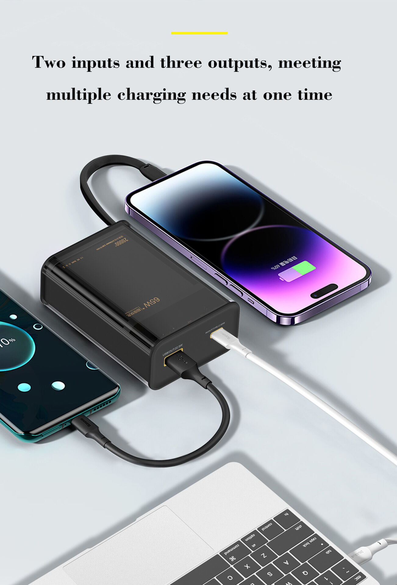 Factory Direct Sale Oem Mini Portable Power Bank 20000mah Built-in ...