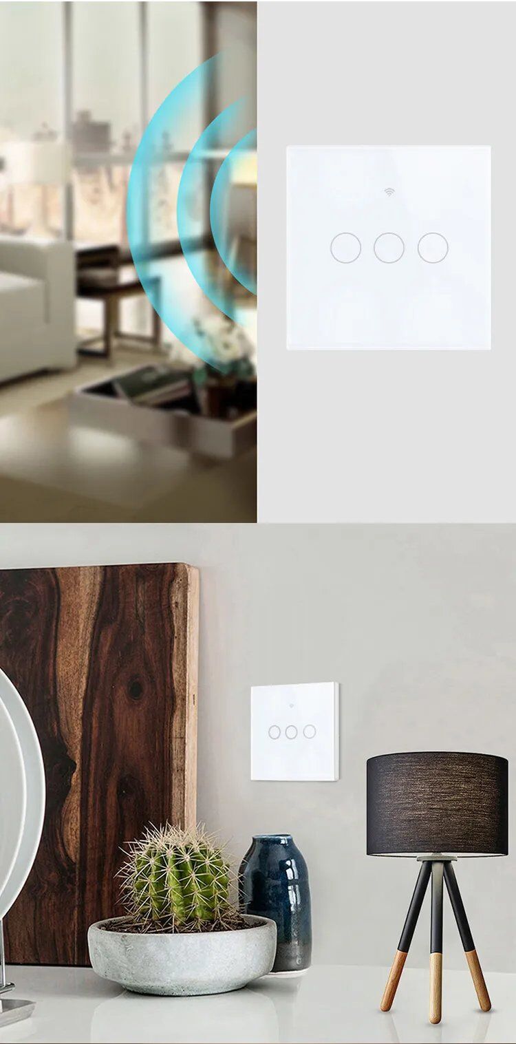 Wholesales Factory Price Wireless Touch Wall Switch Rf 433mhz Control ...