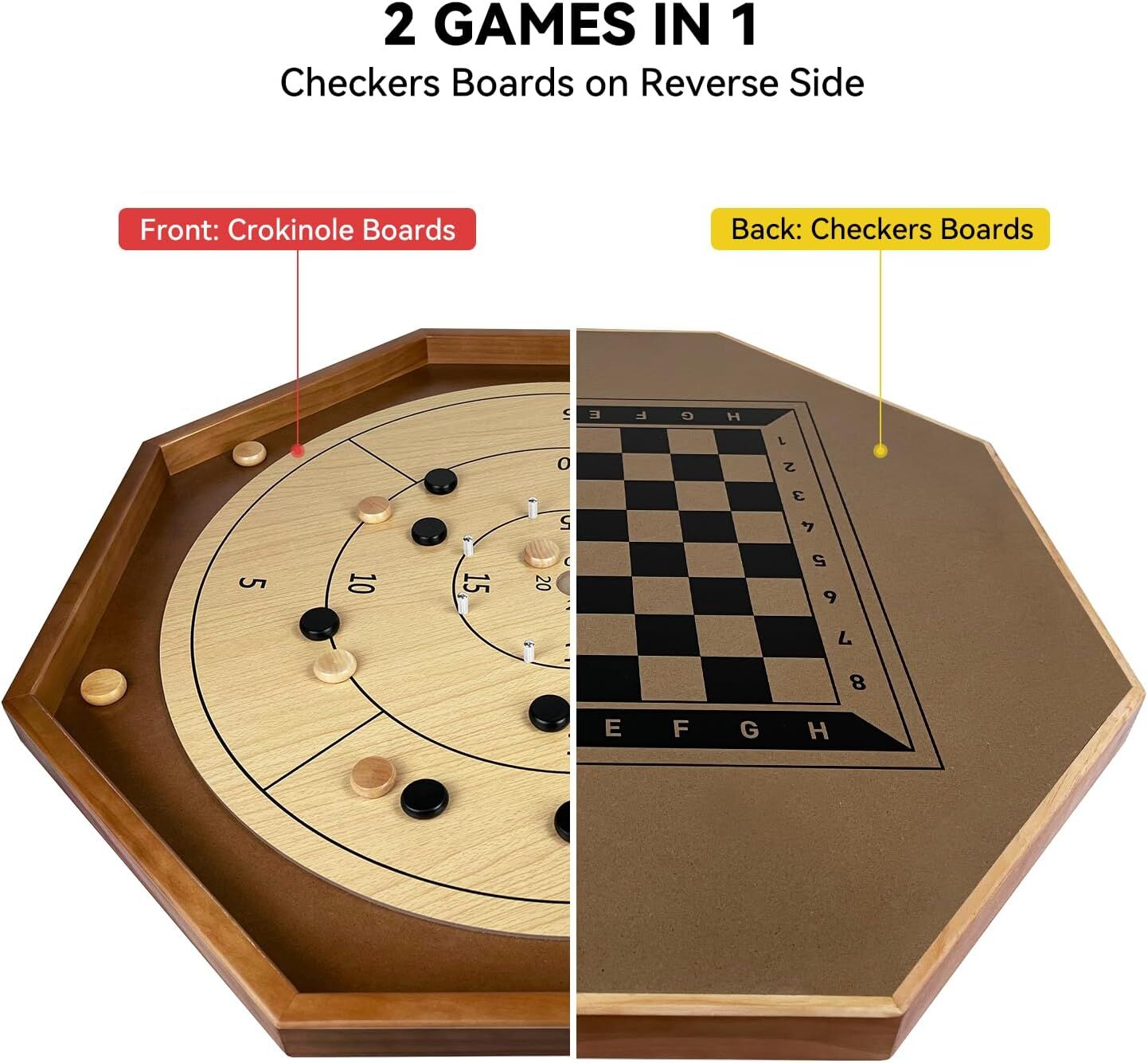 Buy Wholesale China Classic Crokinole Wooden Board Game, Canadian ...