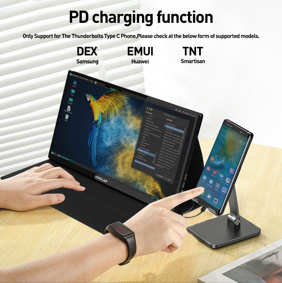 Zeuslap 14" Touch Screen 1080p Fhd Ips Gaming Display Portable Monitor ...