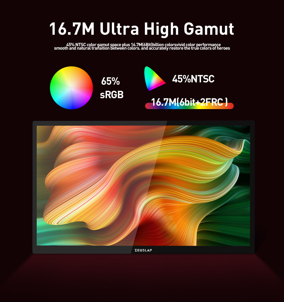 Zeuslap 14" Touch Screen 1920*1080p Ips Gaming Display Portable Monitor ...