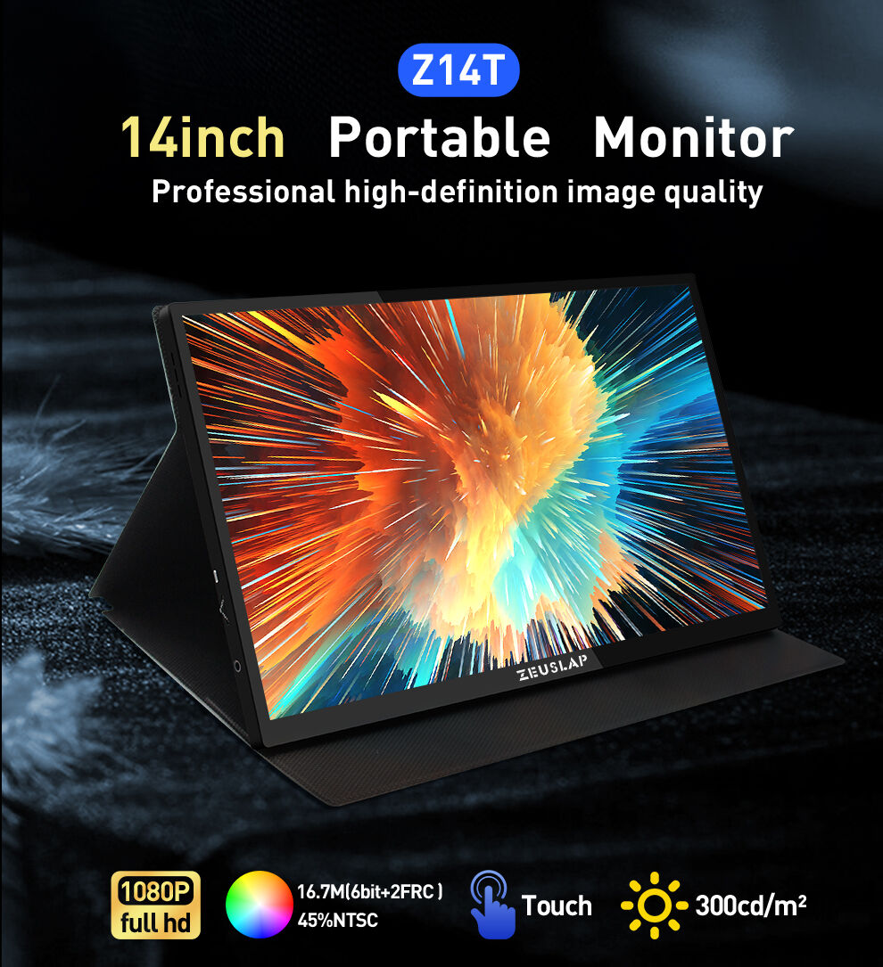 Zeuslap 14" Touch Screen 1080p Fhd Ips Gaming Display Portable Monitor ...