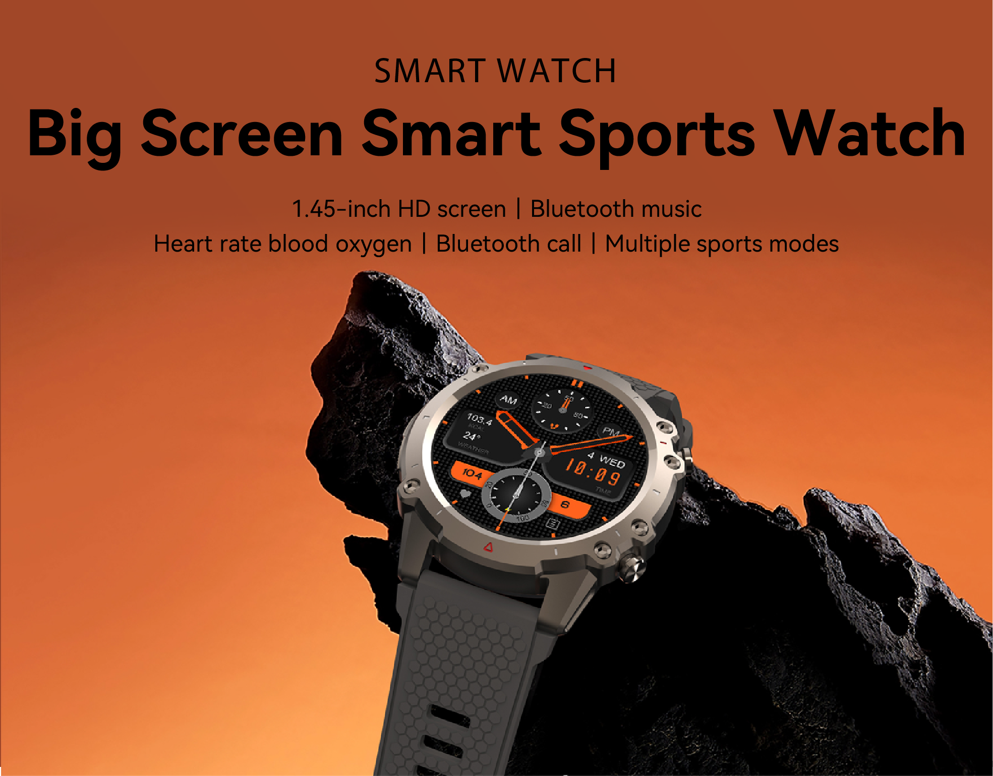 2023 Big Round Screen Smartwatches For Men Fashion Dm52 Sport Outdoor ...