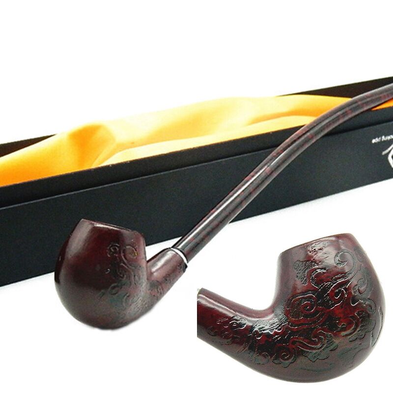 Bulk Buy China Wholesale Classic Wooden Texture Red Resin Wood Pipe ...