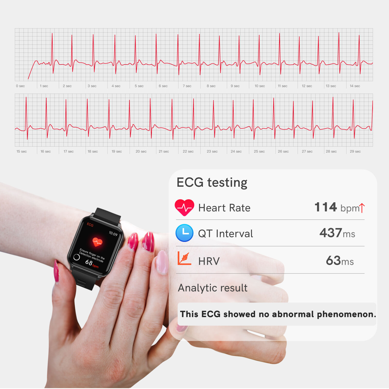 Buy Wholesale China Professional Cfda Real Ecg Ppg Monitoring Real-time ...