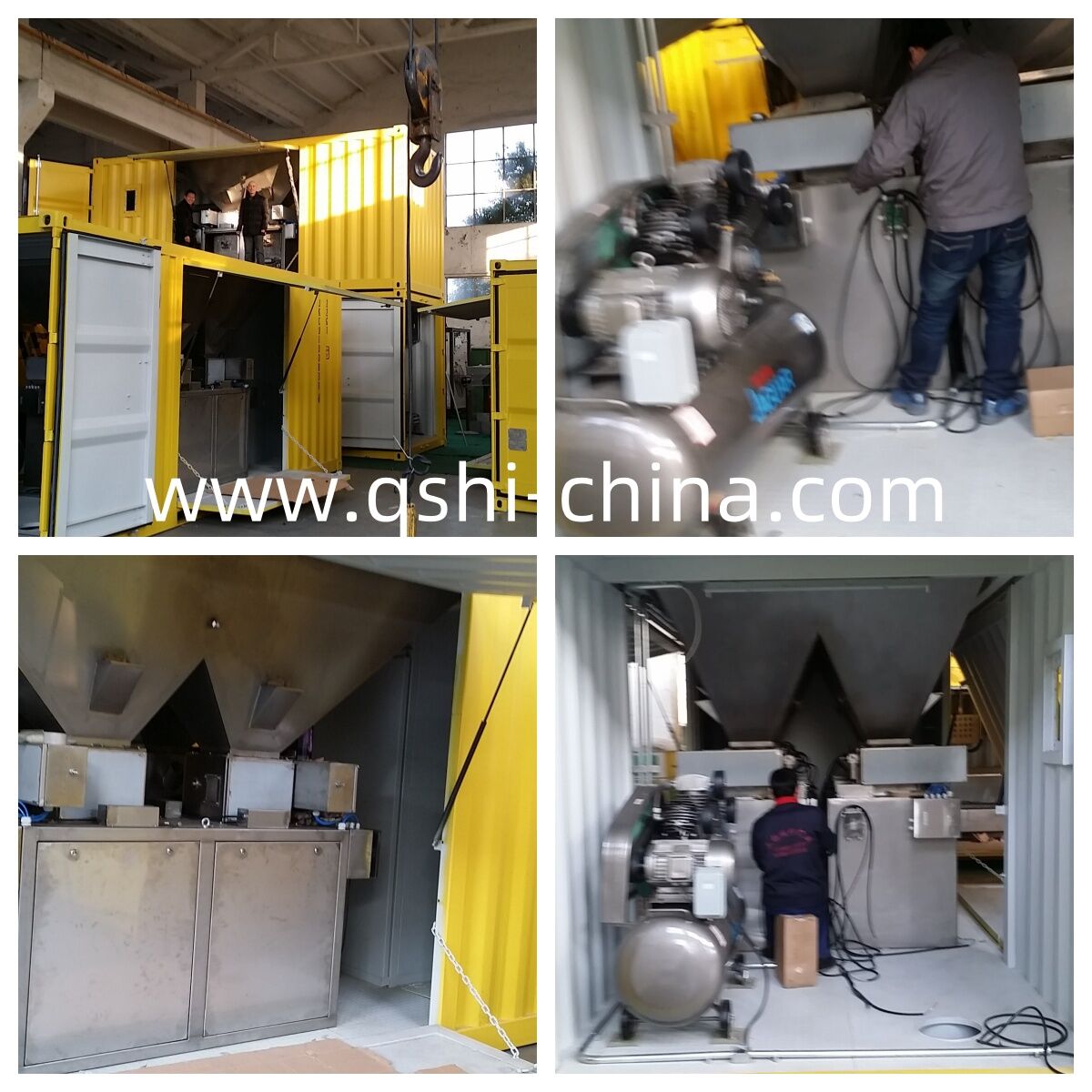 Port Movable Container Two Lines Packaging Bagging Machine - Expore ...