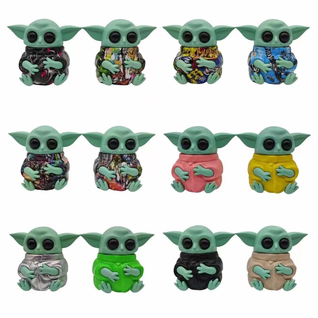 Factory Price Creative Yoda Grinder Zinnc Alloy Cigarette Grinder ...