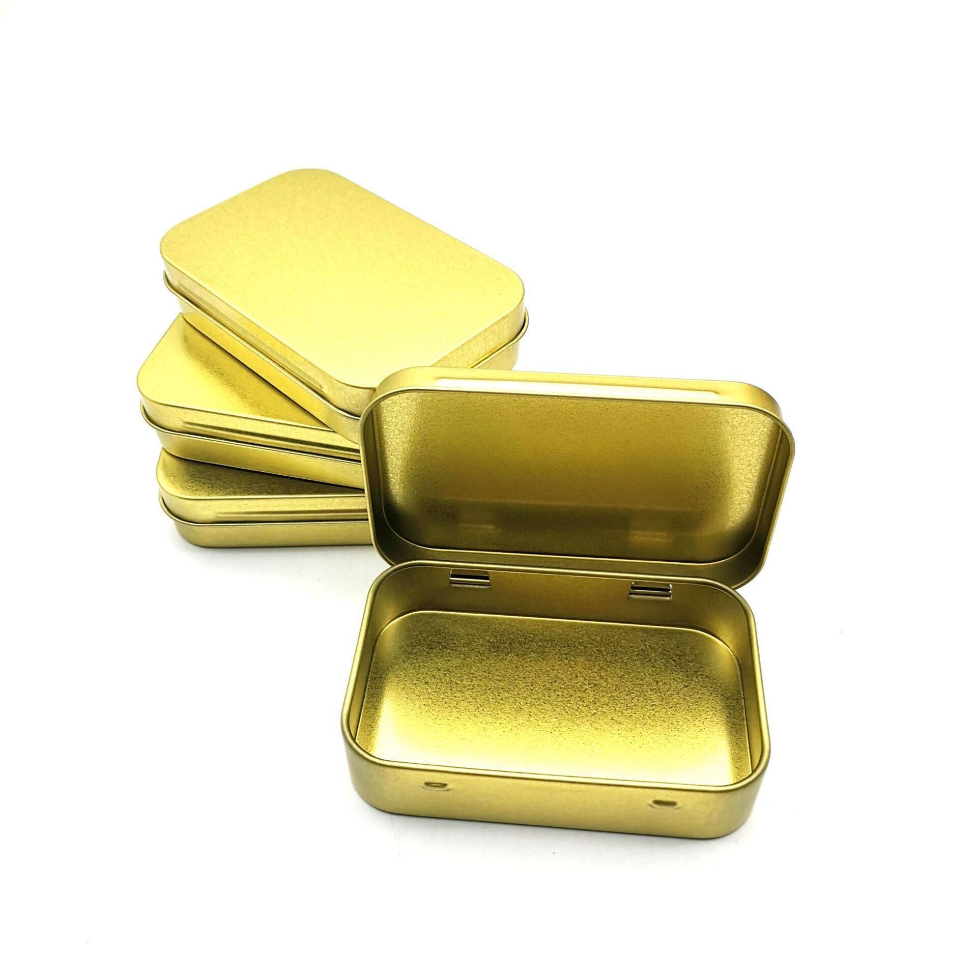 Factory Sell Black Silver Gold Square Aluminum Jar Tin Box Can For Tea ...