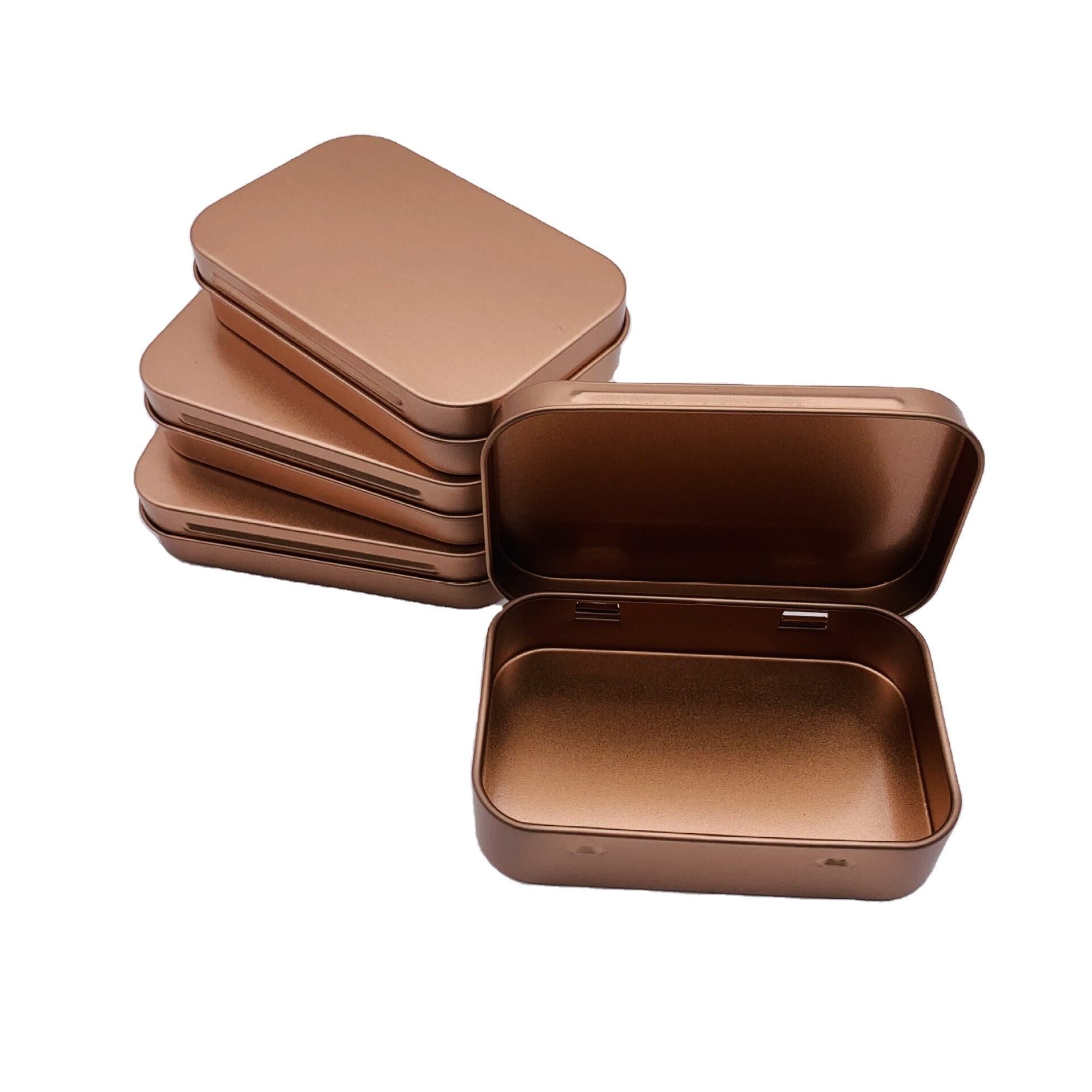 Factory Sell Black Silver Gold Square Aluminum Jar Tin Box Can For Tea ...