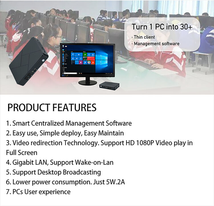 Sharerdp Factory Virtual Desktop Cloud Terminal Quad Core Arm-a55 Rk3568 Zero Client Computer ...
