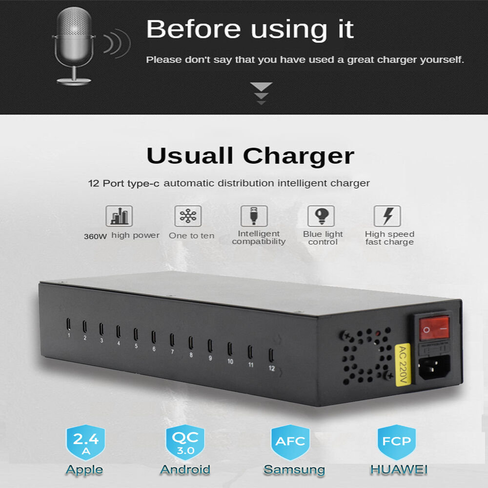 Buy Wholesale China 12-port Type-c Charger 360w With Pd/qc And Other ...