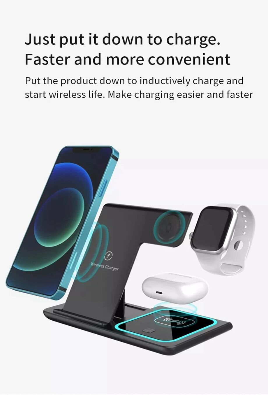 Buy Wholesale China Factory Wholesale 3 In 1 Wireless Charger Folding ...