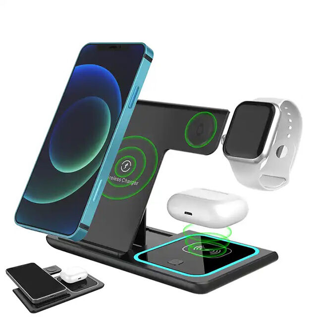 X455 Multifunctional Foldable 3 In 1 Wireless Charger 15w Fast Qi ...