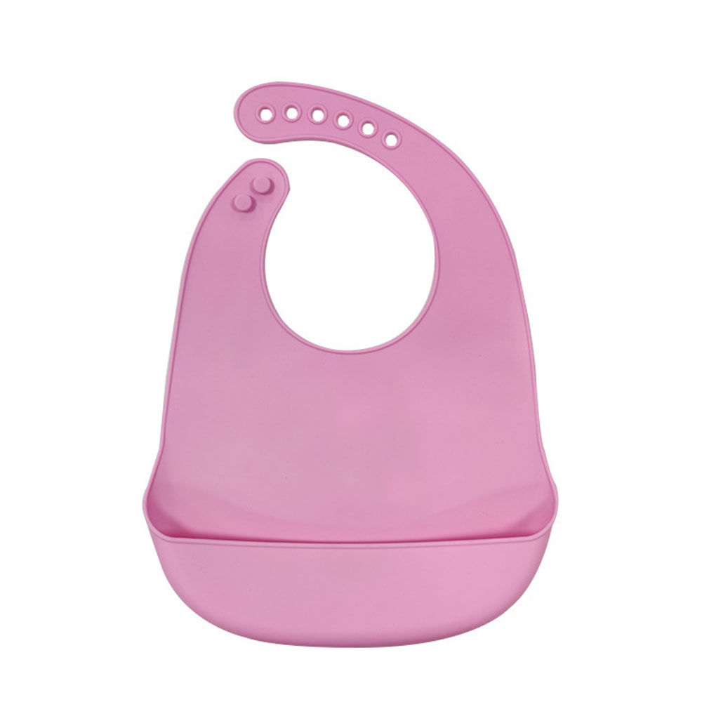 Easily Cleaned Solid Silicone Baby Bib Waterproof Baby Bibs - Expore ...