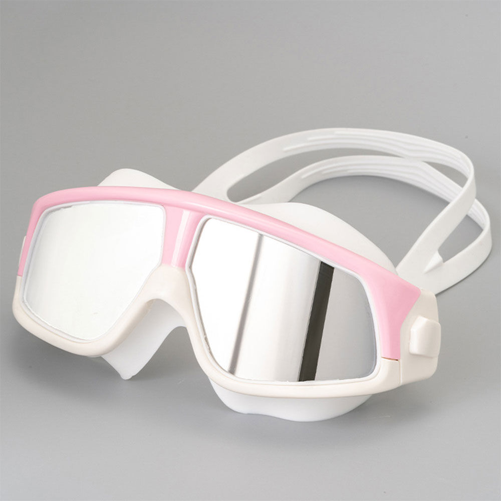 Unisex Electroplating Silicone Swim Goggles Adult Anti-fog Swimming ...