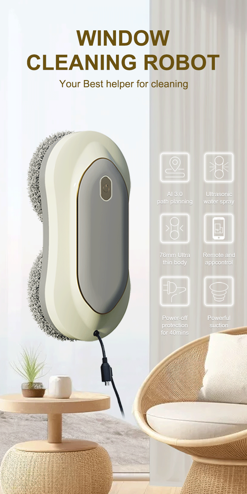 Buy China Wholesale Huidi Hardware Composed Window Cleaning Device For ...