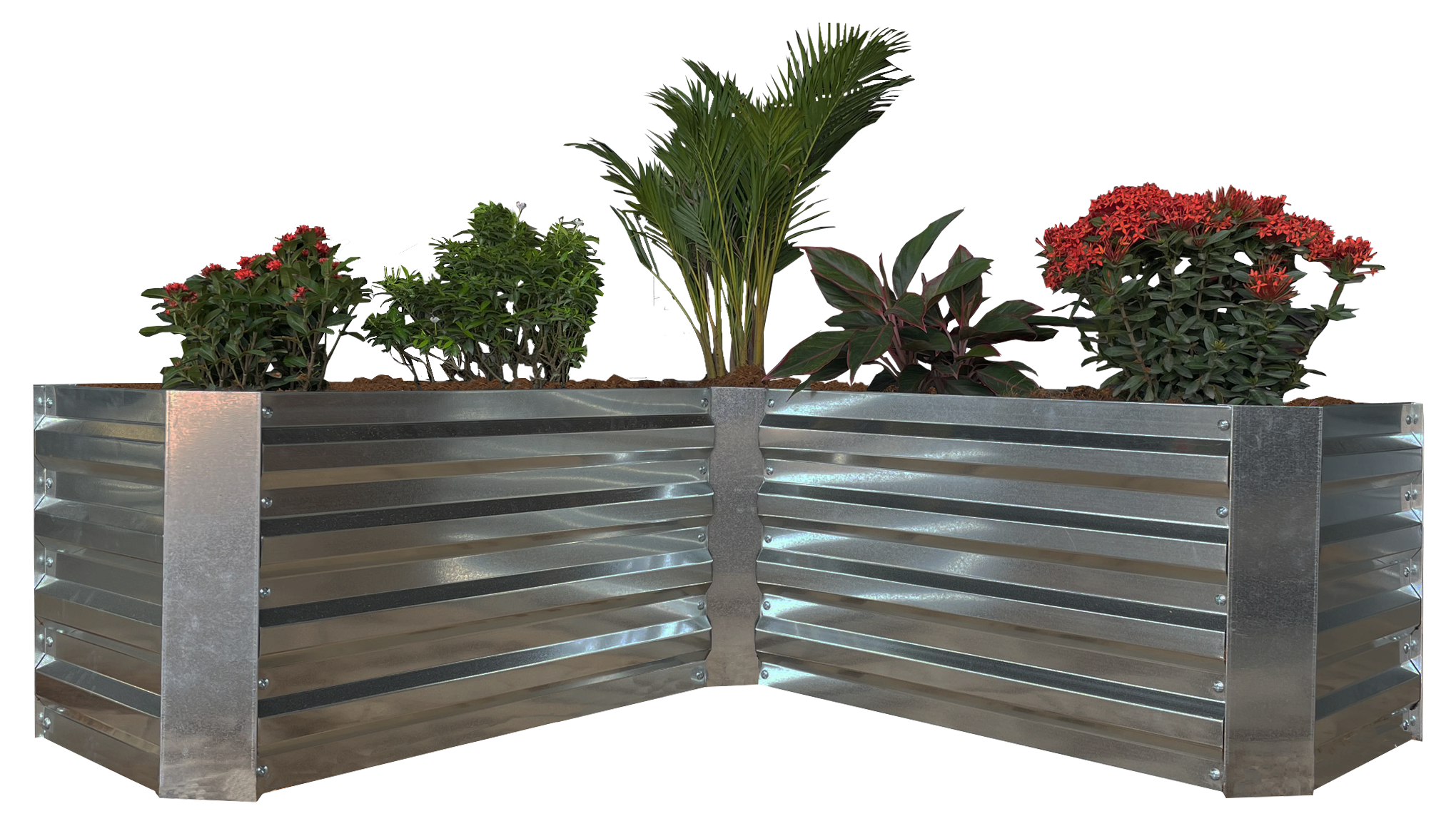 L- Shape Galvanized Steel Raised Garden Planter Bed - Expore Vietnam ...