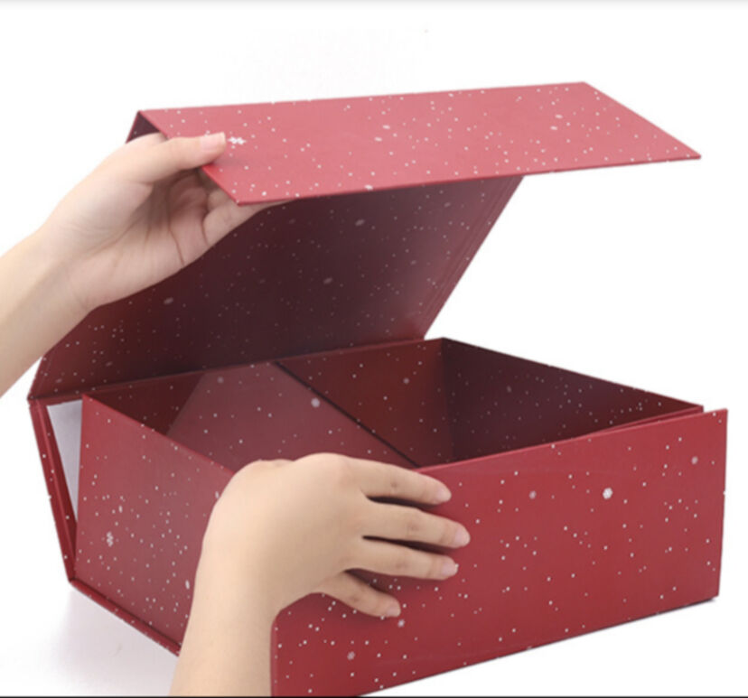 Chocolate Gift Box Christmas Red Foldable Box,groomsman Box Packaging ...