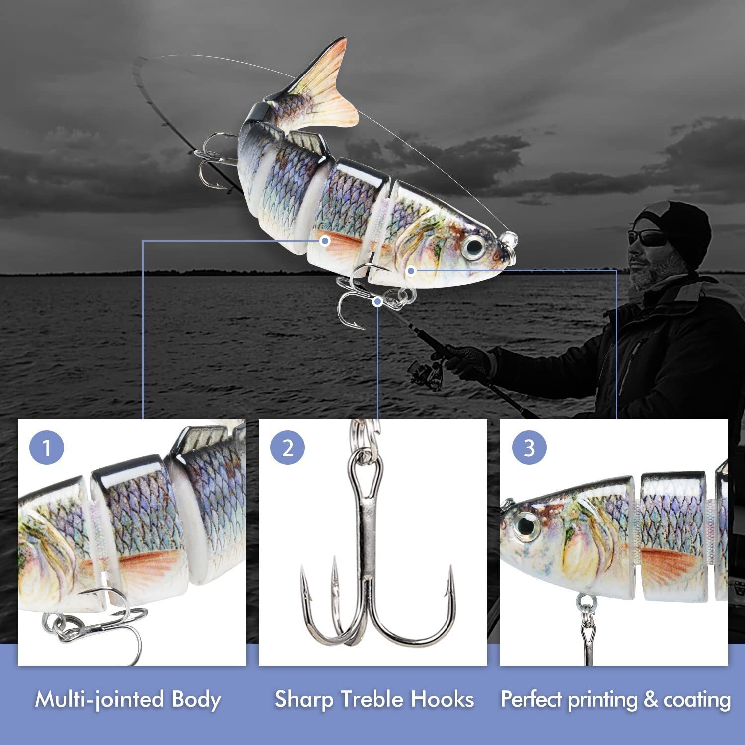 Buy Wholesale China Vtavta 6cm 12g Crankbaits Set For Bass Fishing Lures Hard Baits Topwater ...