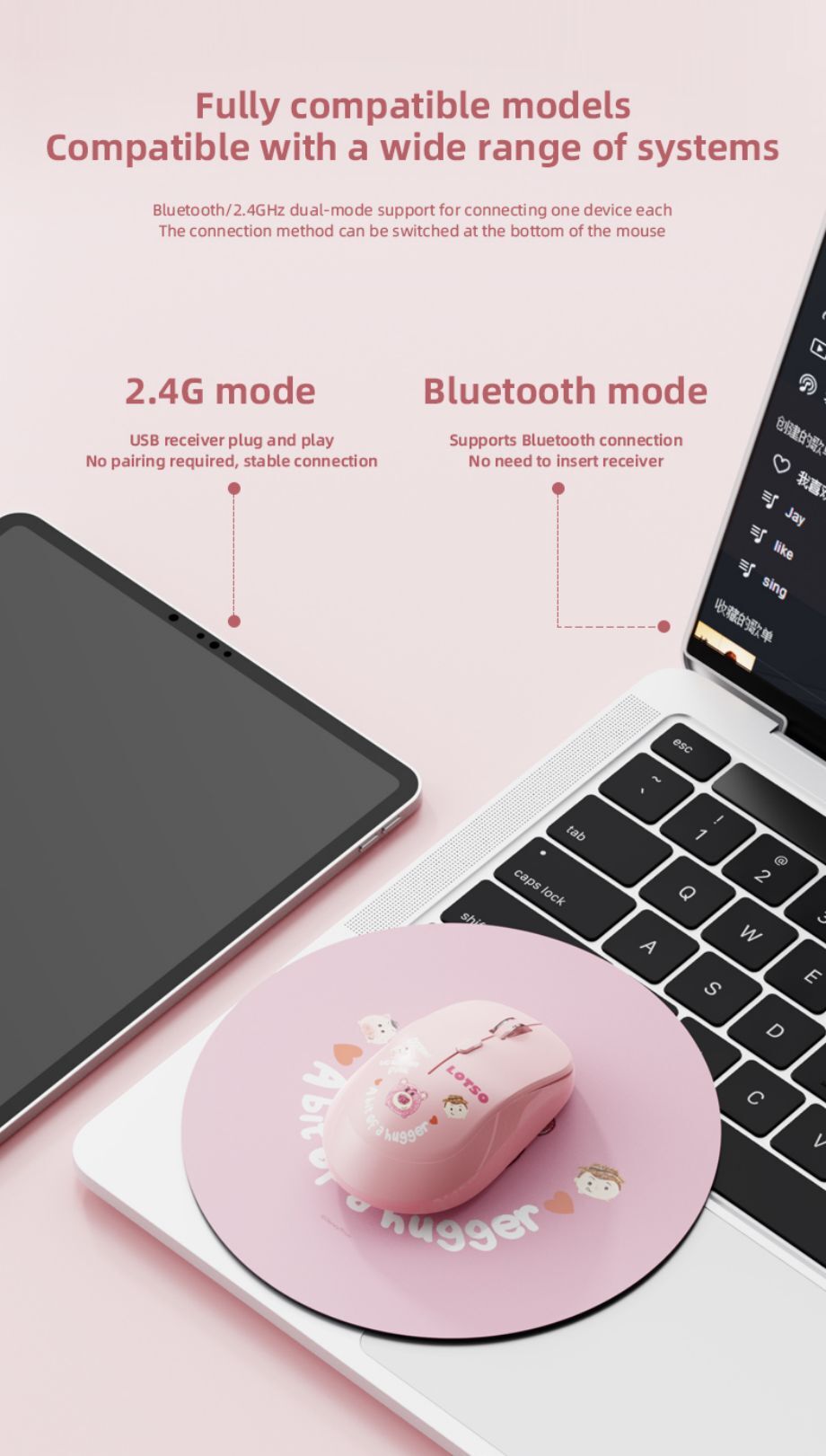 Factory Direct High Quality China Wholesale New Product Qs-ms01 Bluetooth Mouses With Exclusive ...