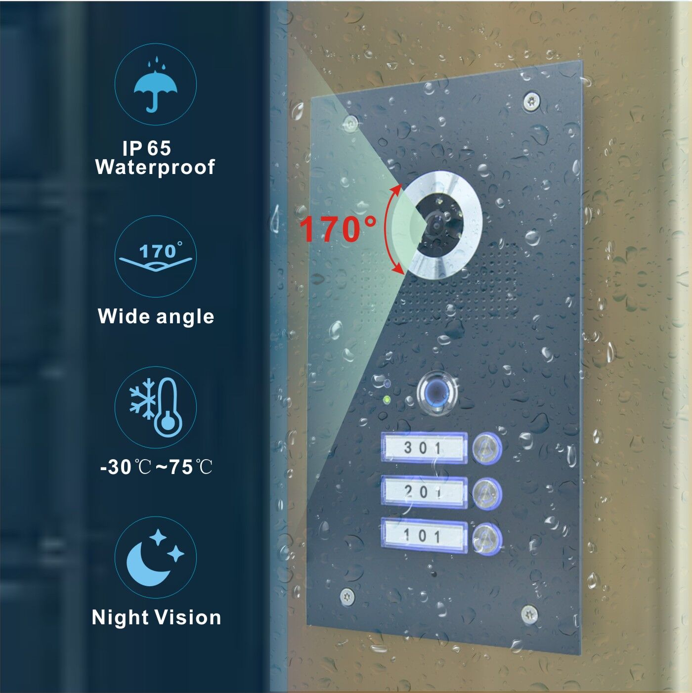 Buy China Wholesale Stainless Steel Fingerprint Reader Video Door Phone ...