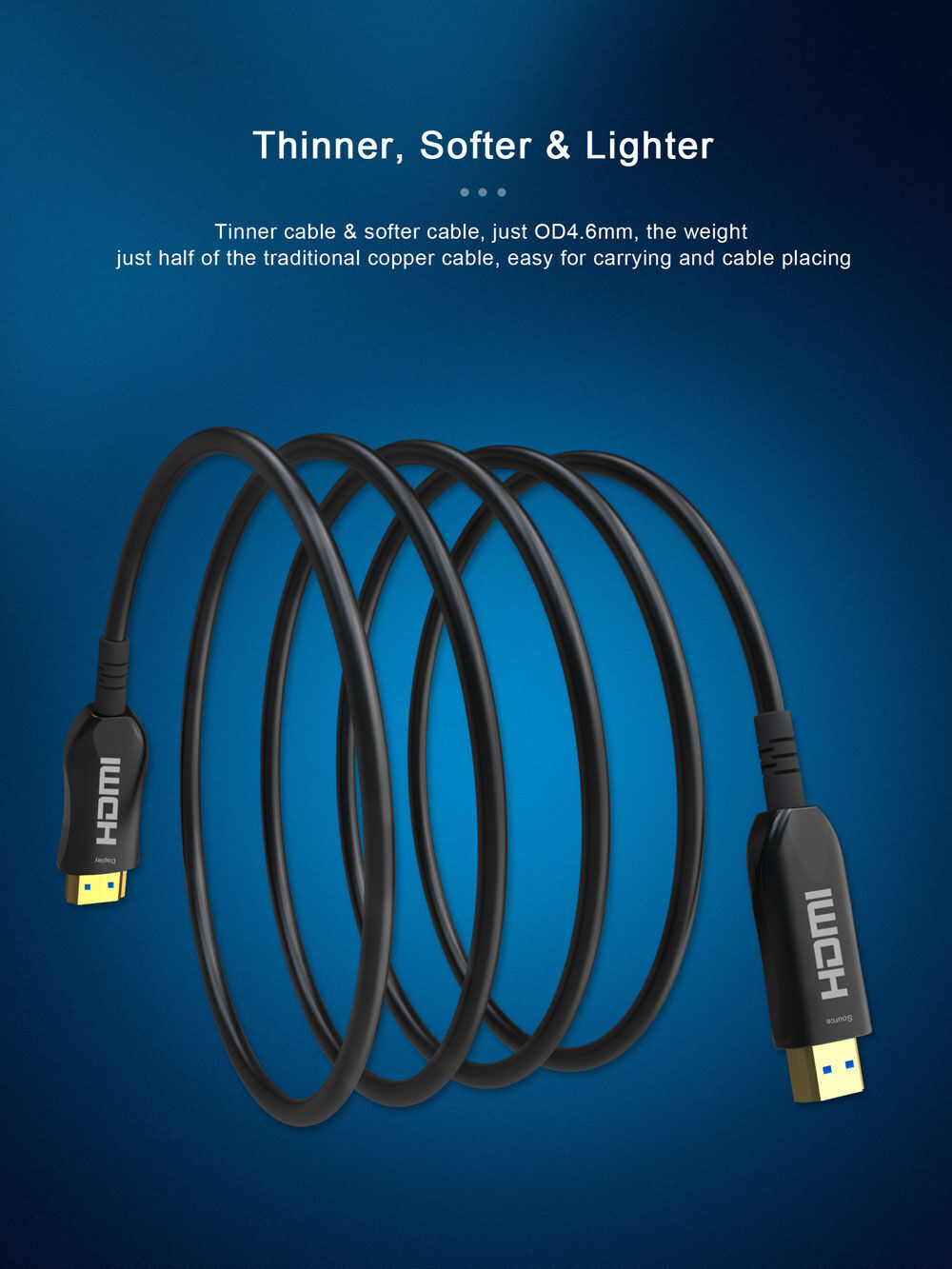 Factory Price Manufacture 8k Uhd Active Optical Fiber Hdmi Cable ...