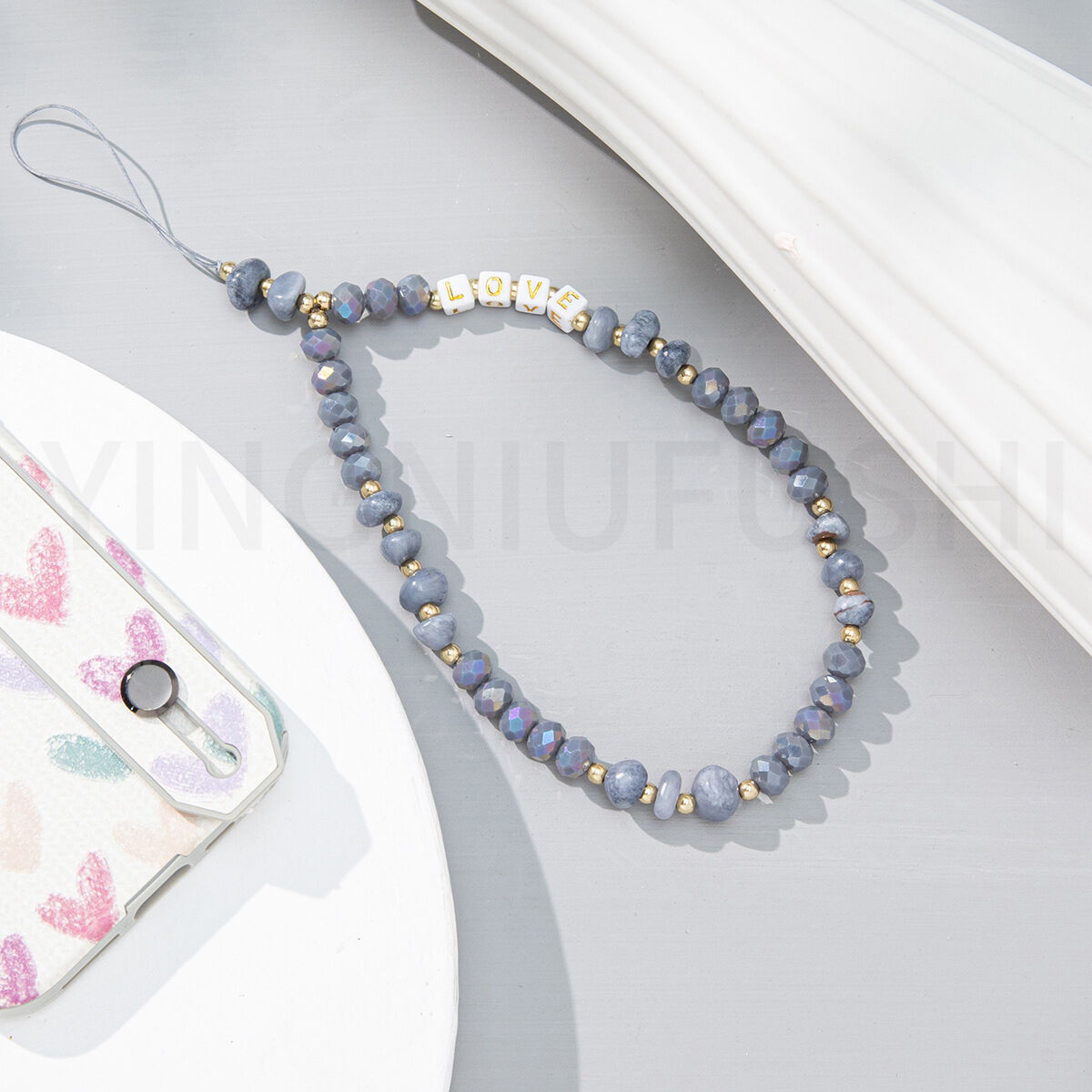 Buy Wholesale China New Creative Love Crystal Mobile Phone Chain ...
