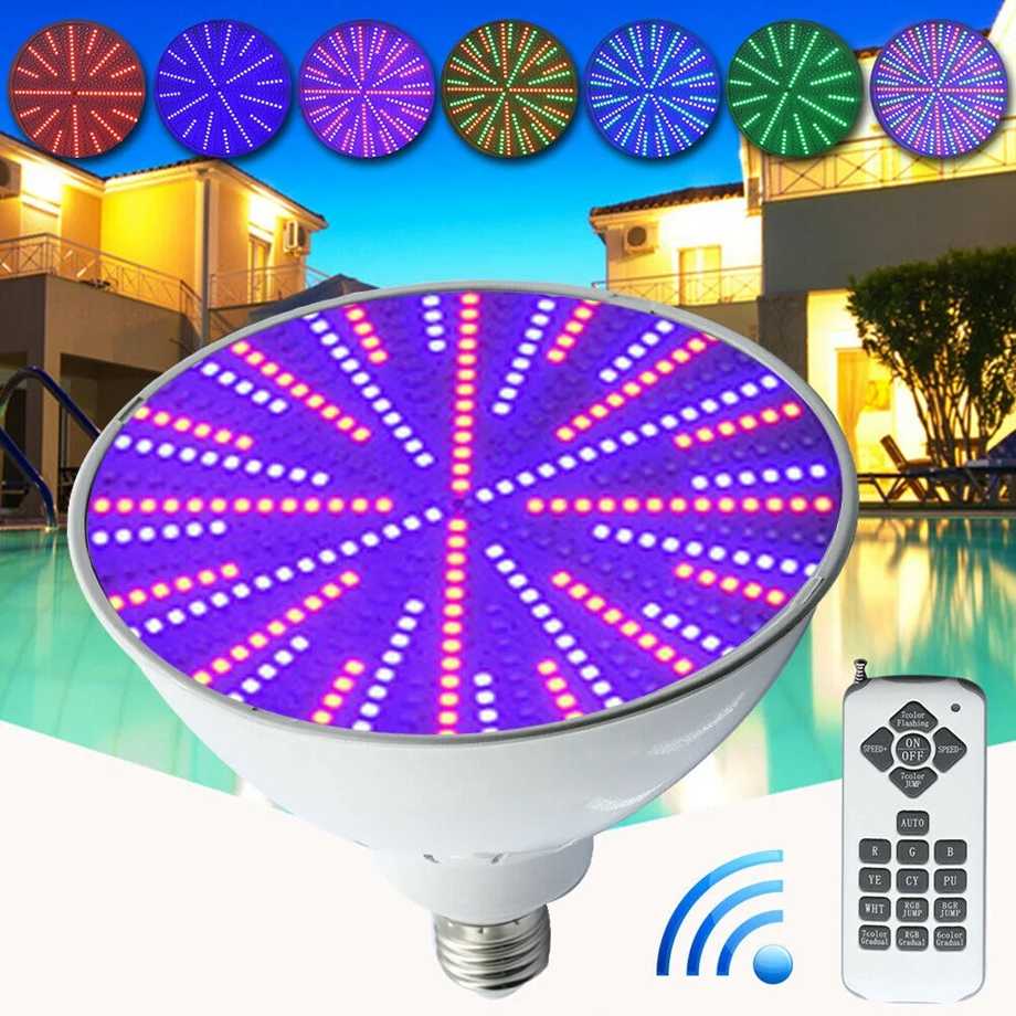 Factory 12v 120v 35w Rgb Led Swimming Pool Bulb E27 E26 Waterproof Ip68 Underwater Landscape ...