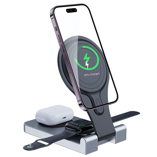 Buy Wholesale China Factory 3 In 1 Magnetic Wireless Charging Stand Qi ...