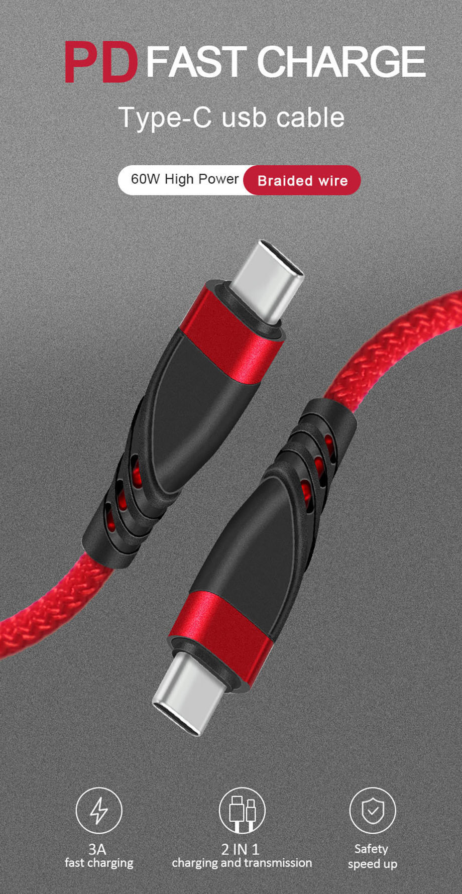 Sell Like Hot Cakes Suppliers Wholesale Usb Type-c Data Cable Pd 3a ...