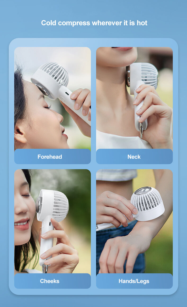 Turbo Air Cooling Portable Ice Fan Air Cooler Usb Rechargeable Cold ...